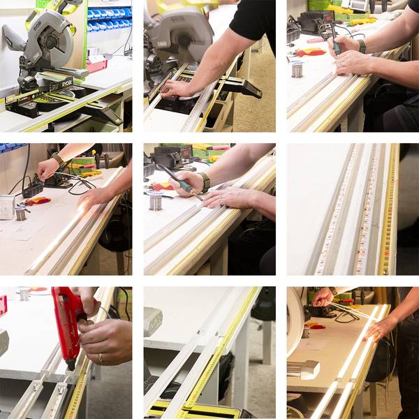 Assembly and custom-order service, LED tracks pre-assembled for ...